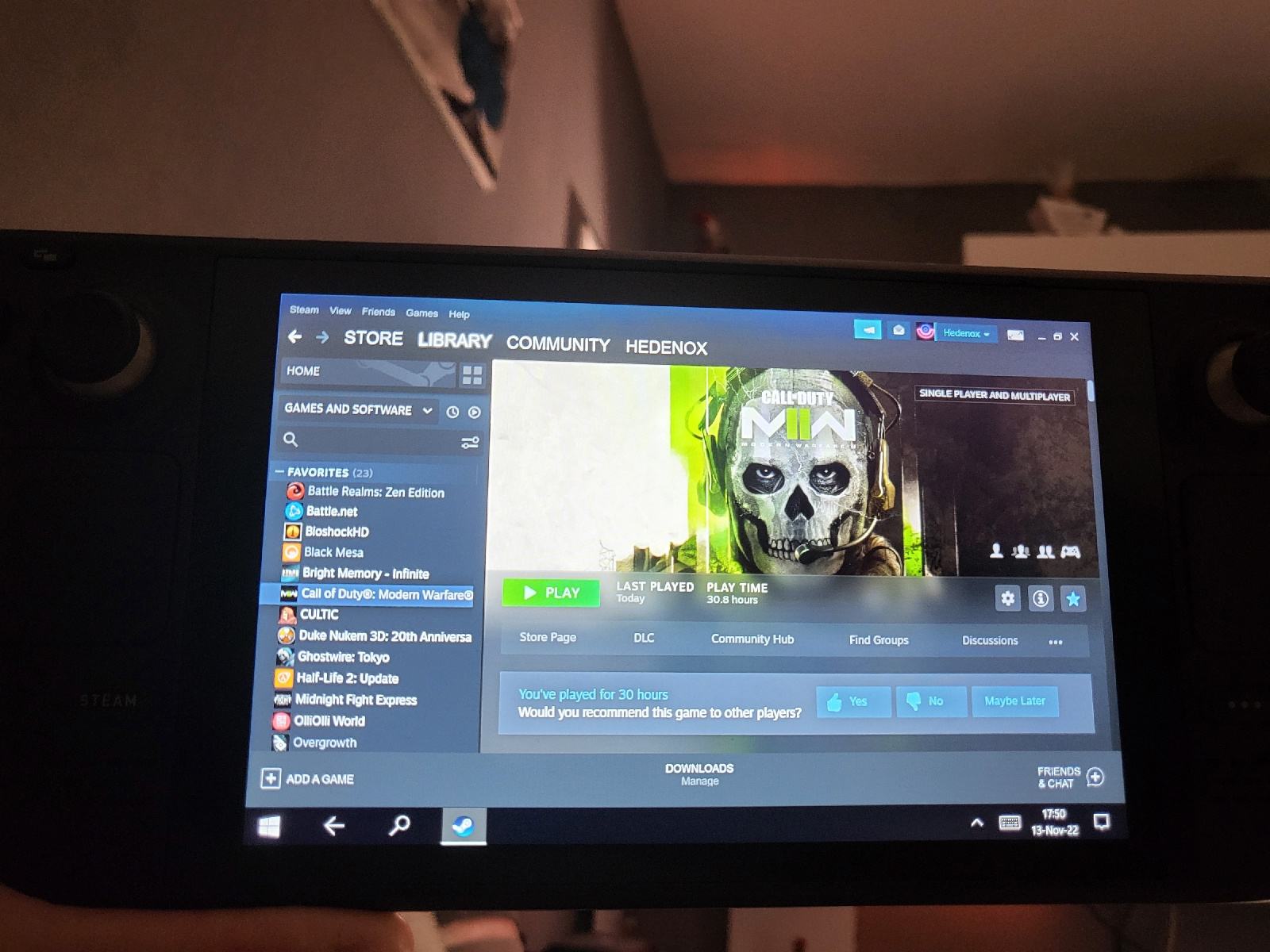 Steam Deck 512 Windows 10