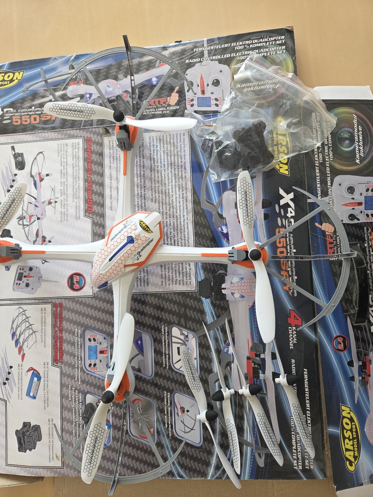 Dron CARSON X4QUADCOPTER 550SPY