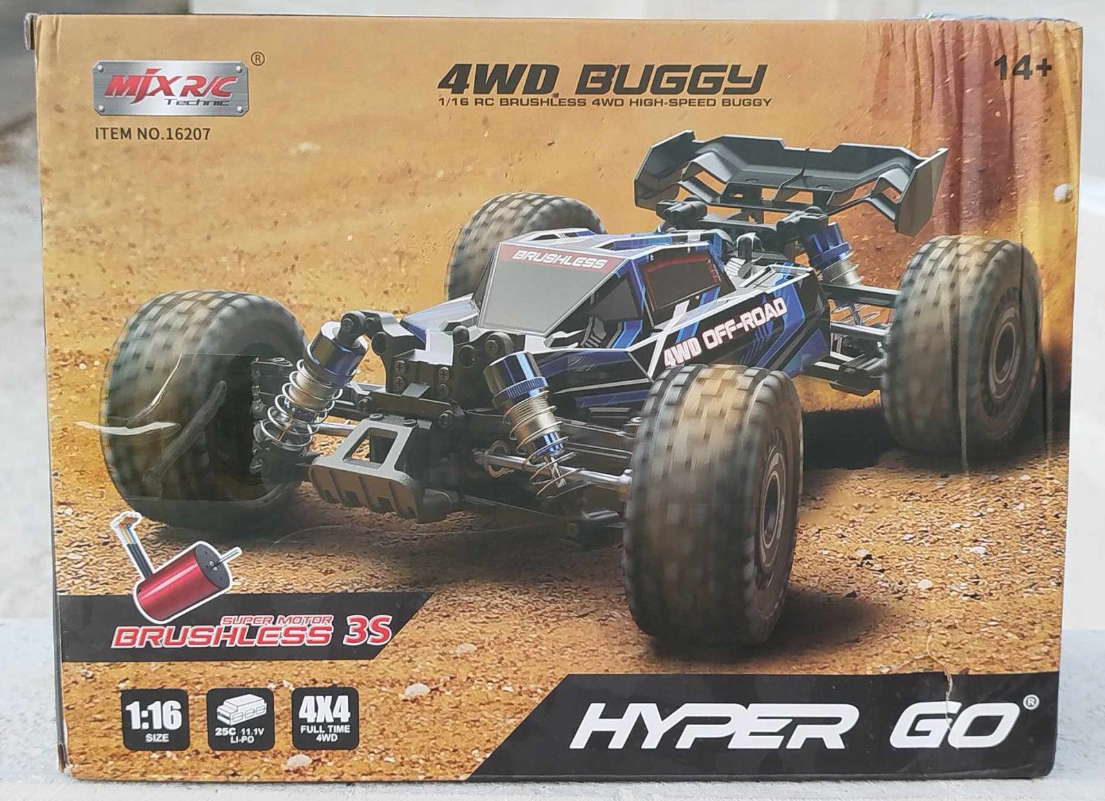 Rc auto MJX Hyper Go 16207 4X4 1/16 sa 3 baterije, novo!