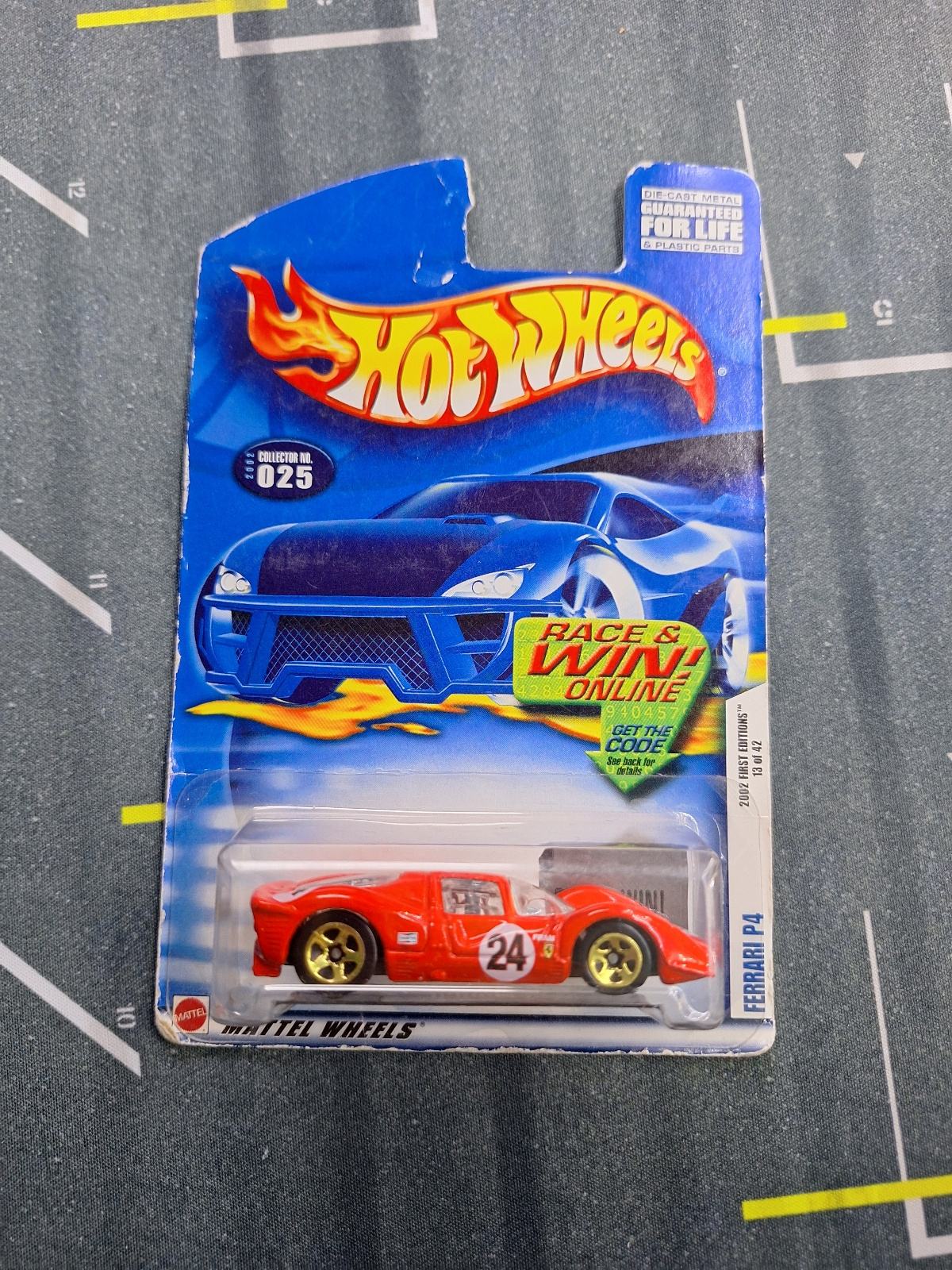hot wheels mainline ferrari p4 1:64