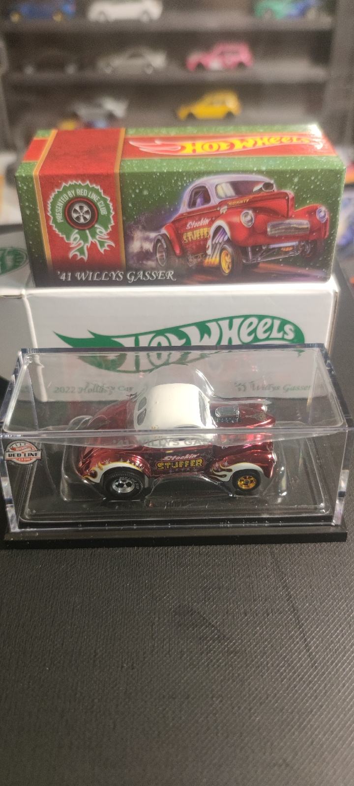 HOT WHEELS RLC RED LINE CLUB 41 WILLYS GASSER 2022 HOLIDAY CAR #14610