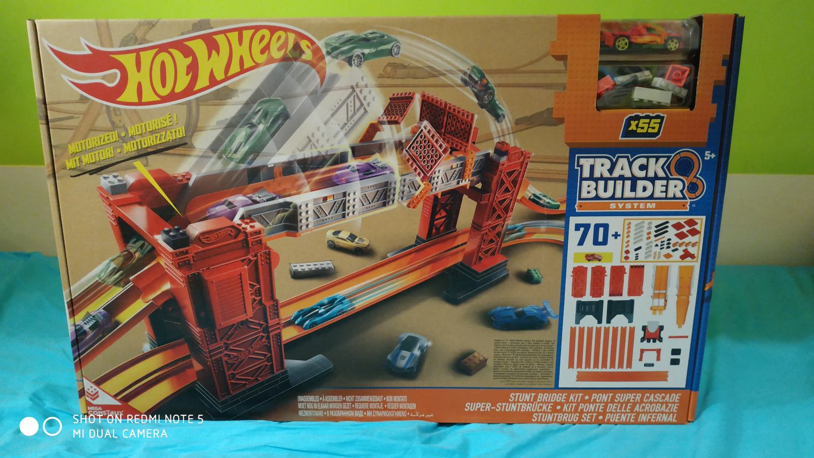 Hot Wheels-Track Builder Stunt Bridge-NOVO