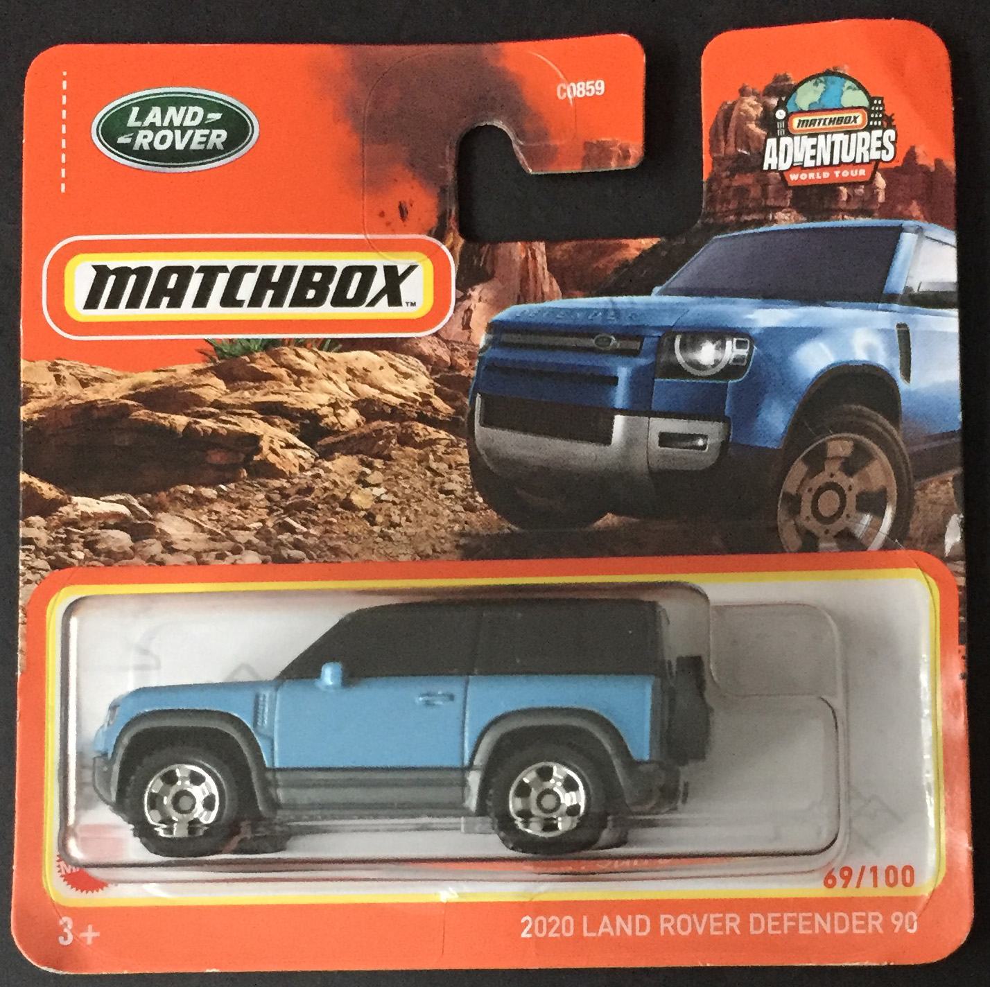 Matchbox 2020 Land Rover Defender 90 (plavi).