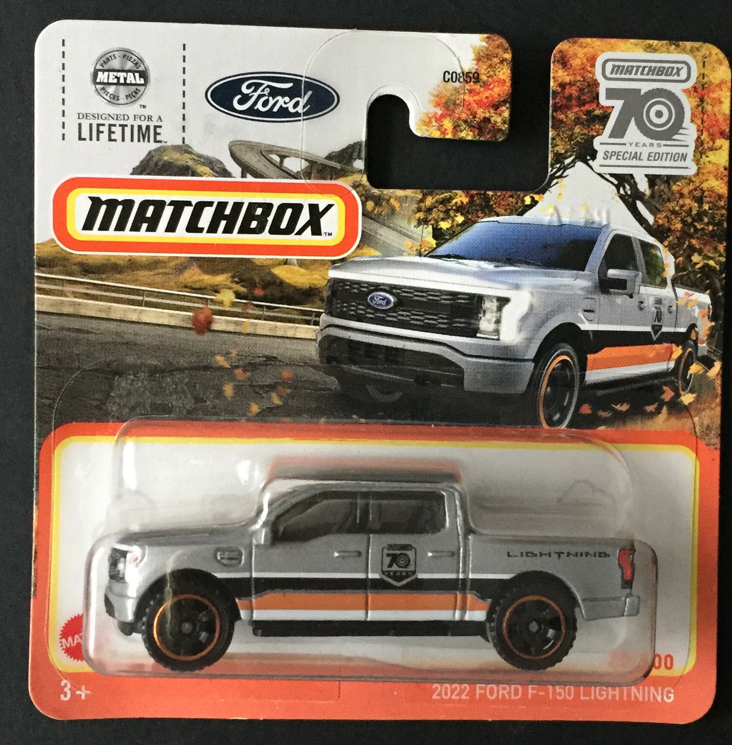 Matchbox 2022 Ford F-150 Lightning (sivi).....