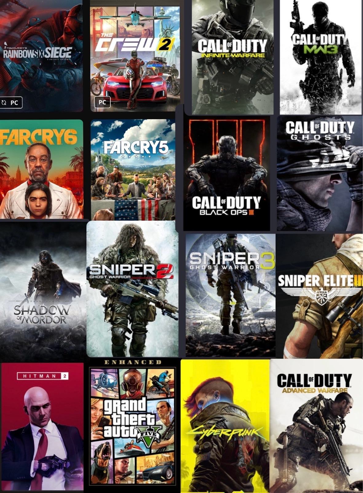 100+ igrica / Steam / Battlenet / Ubisoft