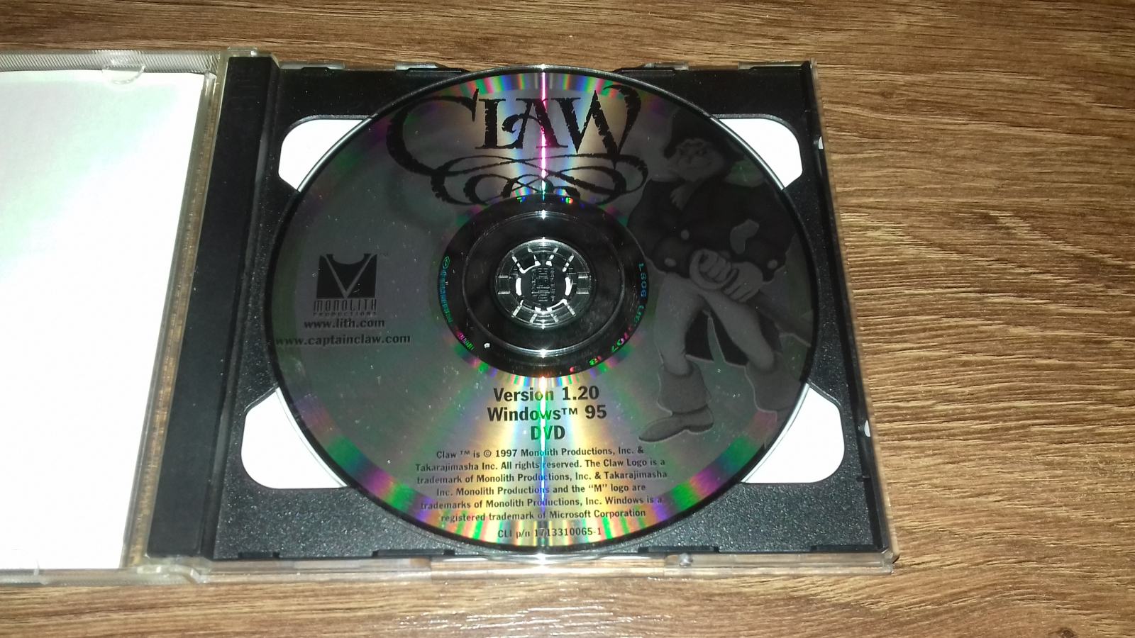 Captain Claw Monolith DVD Game PC Version 1.2 - 1997. godina