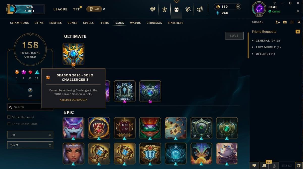 League of Legends EUNE account, 233 lvl - Challenger & Diamond history