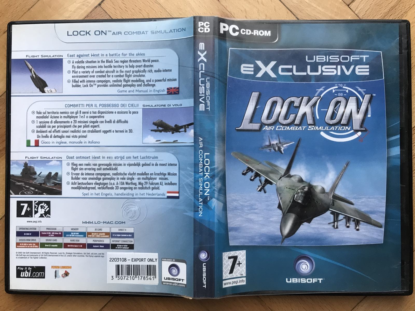 PC CD-ROM iz 2003. / Lock On Air Combat Simulation / Ubisoft Exclusive