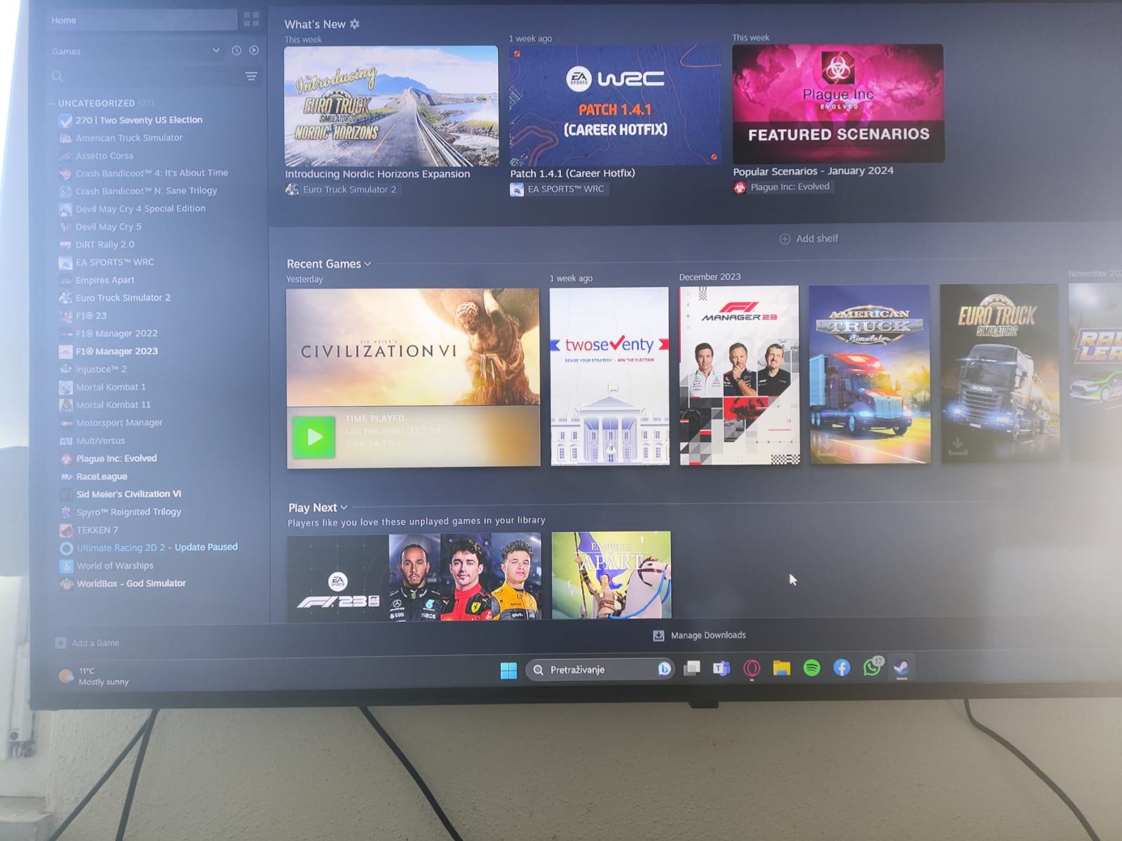 Steam račun 27 igara