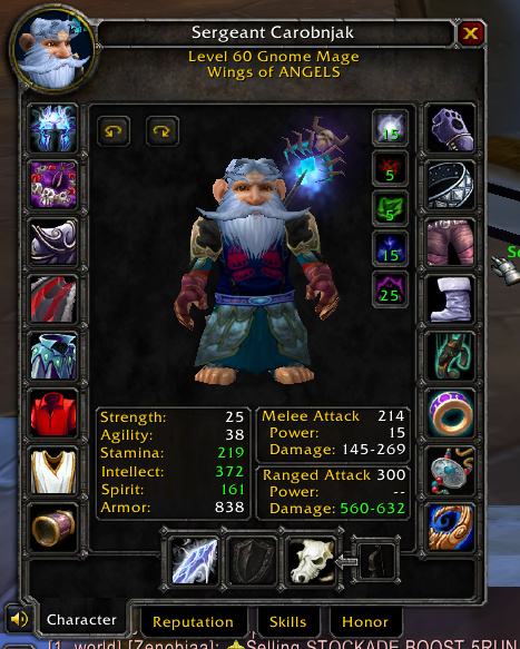 World of Warcraft account - CLASSIC SOM MAGE/HUNTER/Warr 60 lvl
