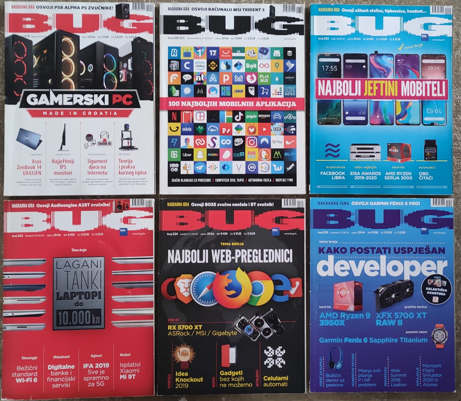 BUG časopisi brojevi 319-337 (2019/2020)