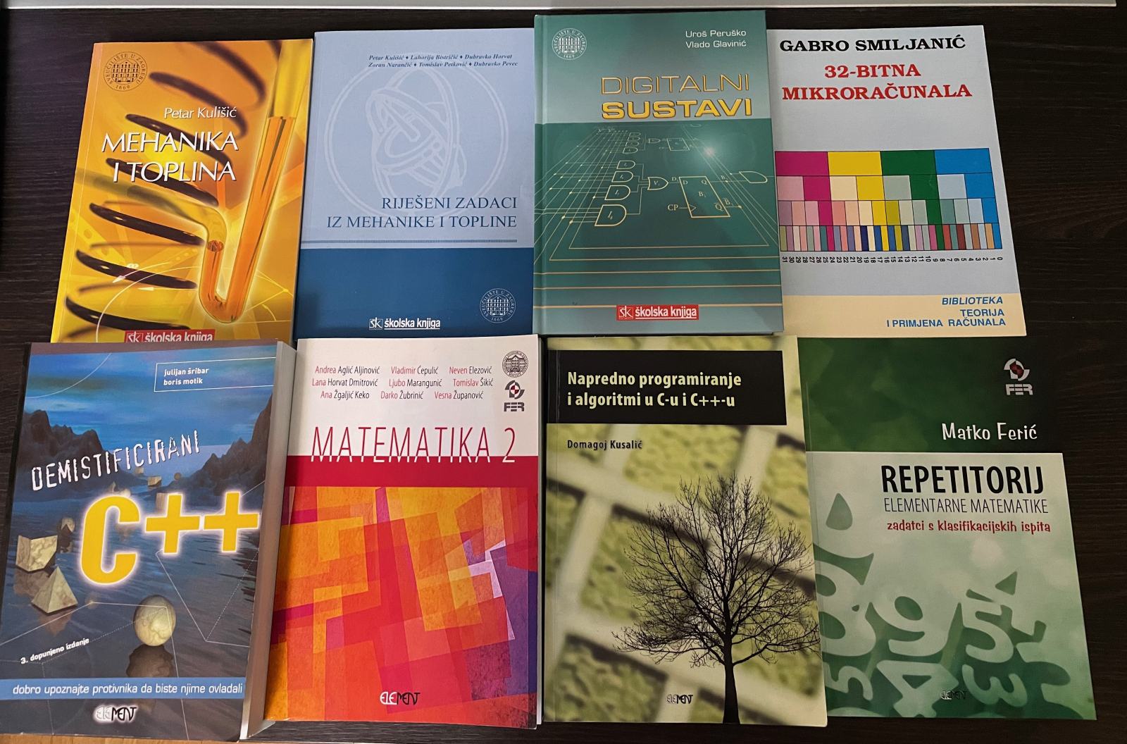 Knjige iz programiranja/matematike/fizike i za Algebra tečajeve-21 kom