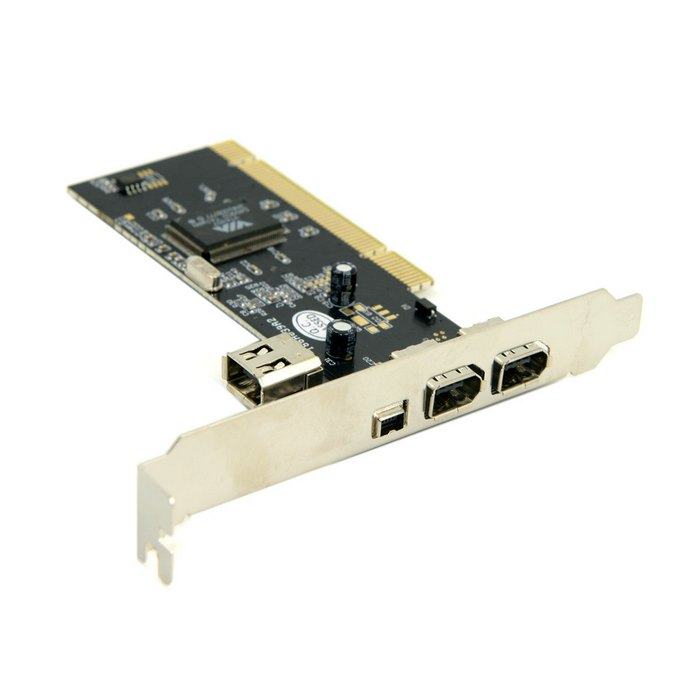 3 Port FireWire IEEE1394A VIA Chip Expansion Card PCI