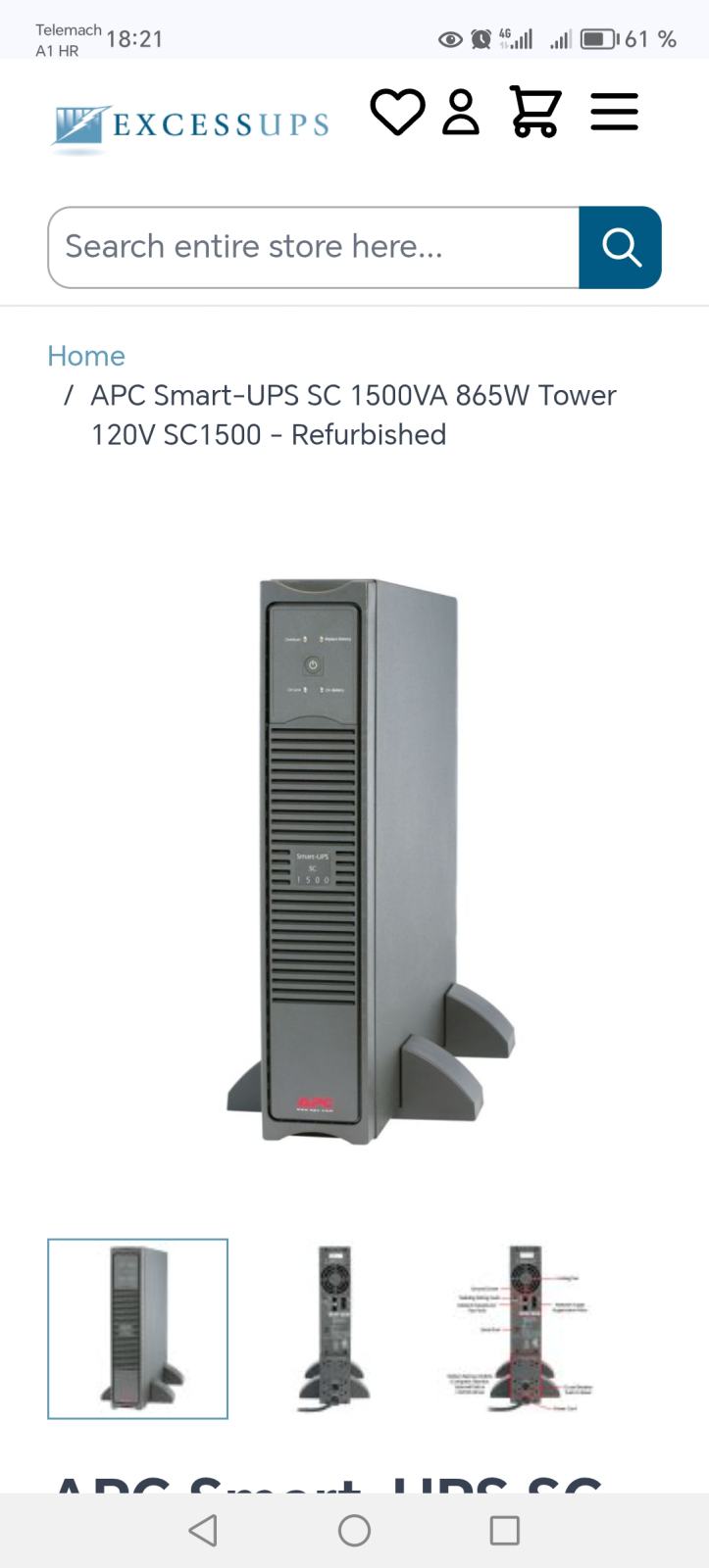 Apc Smart UPS 1500 nove baterije