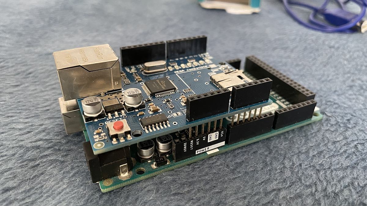 Arduino MEGA 2560 + HanRun HR911105A Ethernet shield