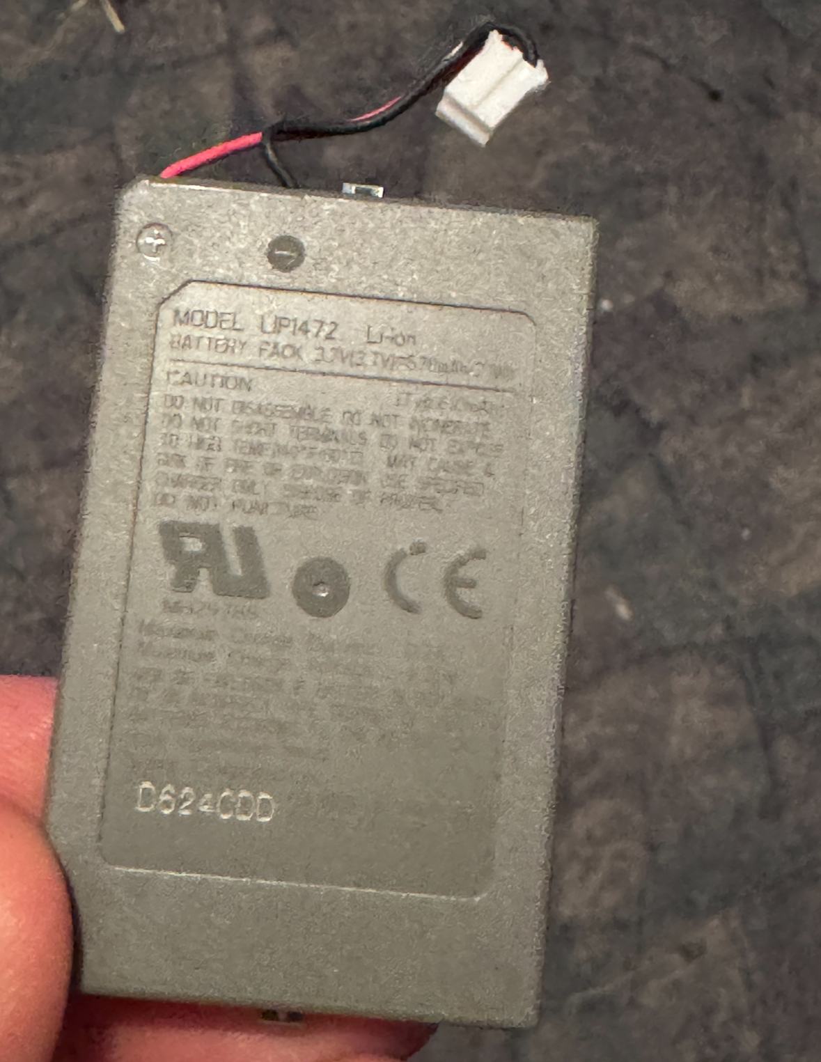 Baterija MODEL UP1472 Li-ioN