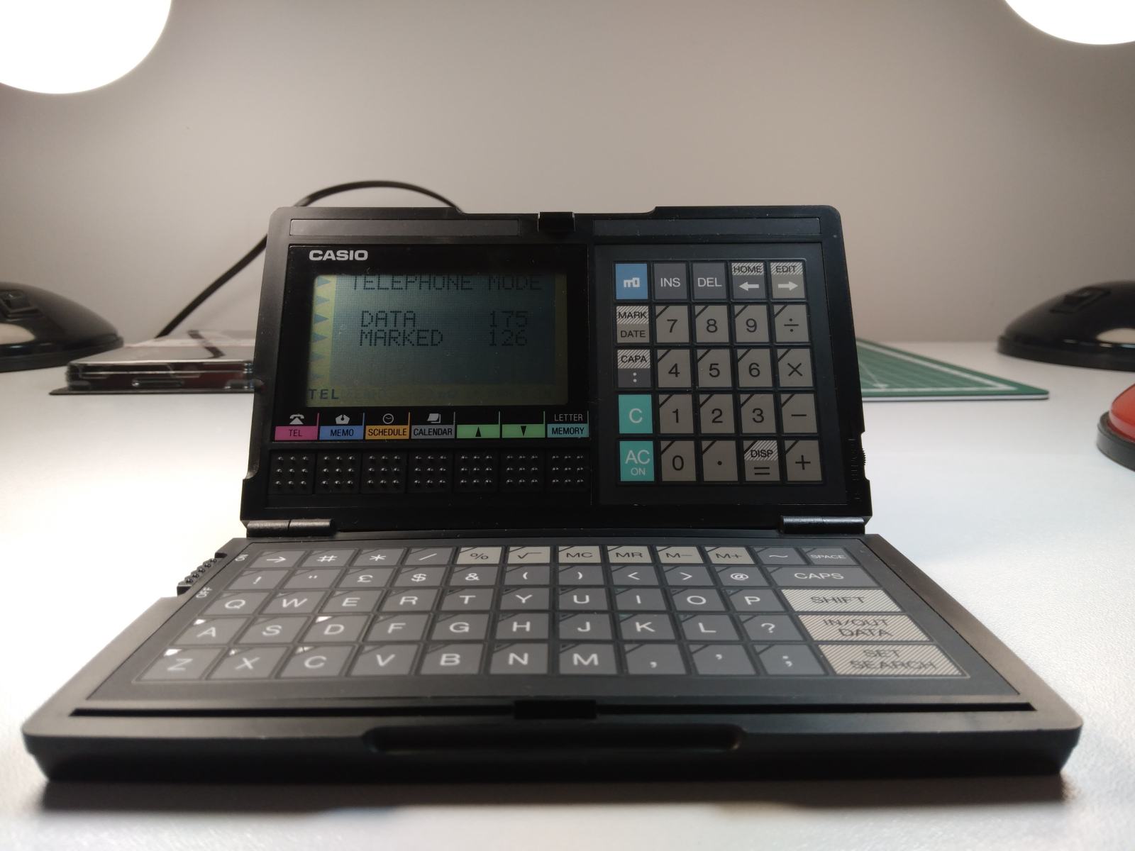 CASIO SF-4000 digital diary, Retro dnevnik, imenik, digitron...