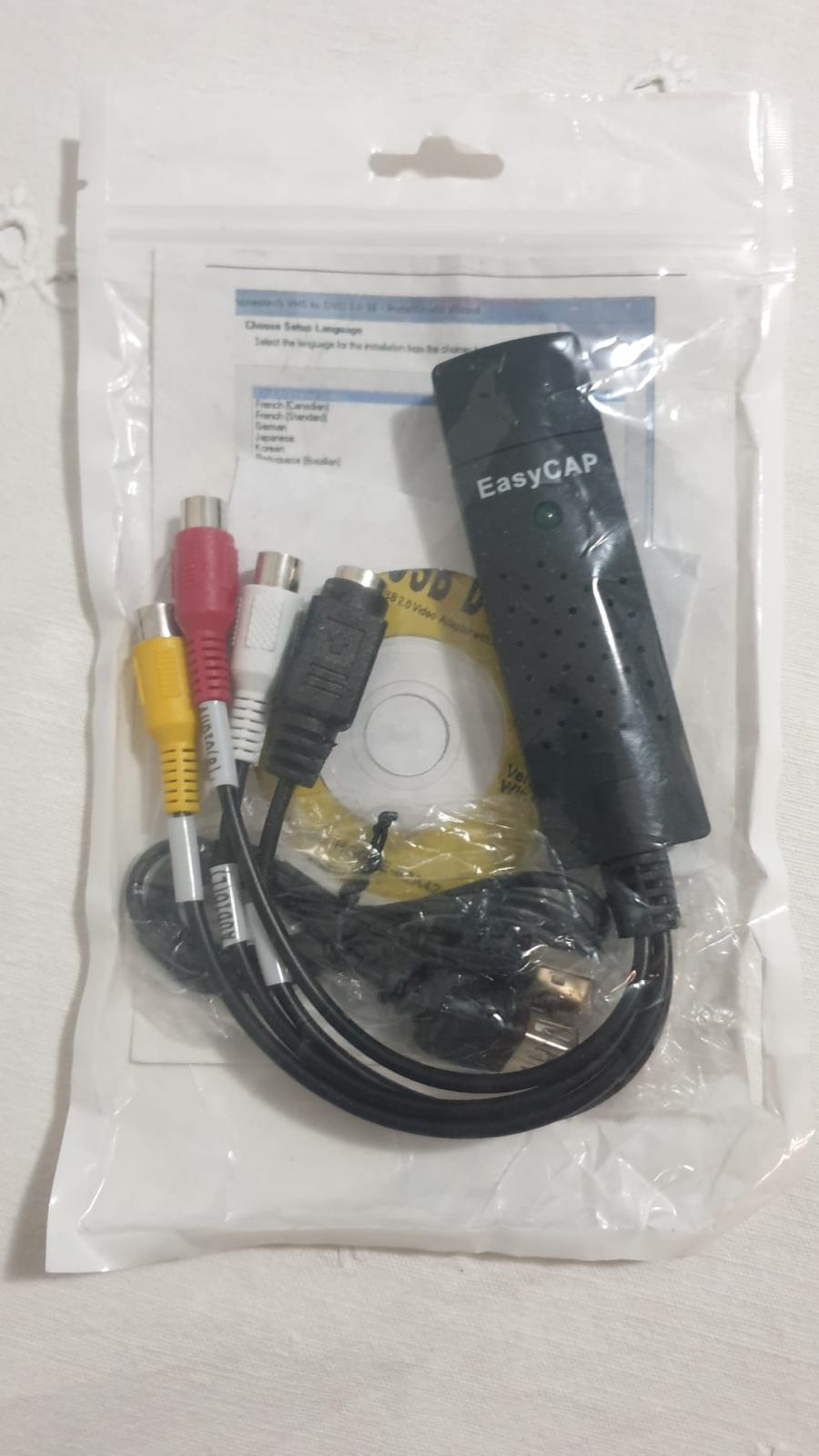 EASYCAP USB SNIMAČ VCR VHS Video Adapter na PC AV S-video DVD, NOVO!