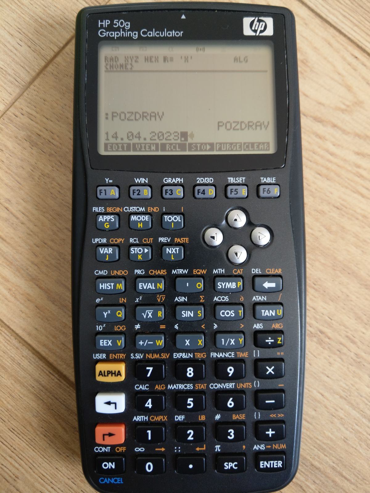 HP 50g grafički kalkulator RPN