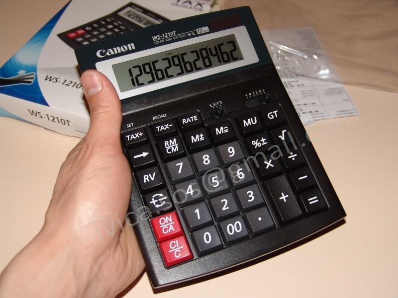 Kalkulator Canon WS-1210T,NOVO