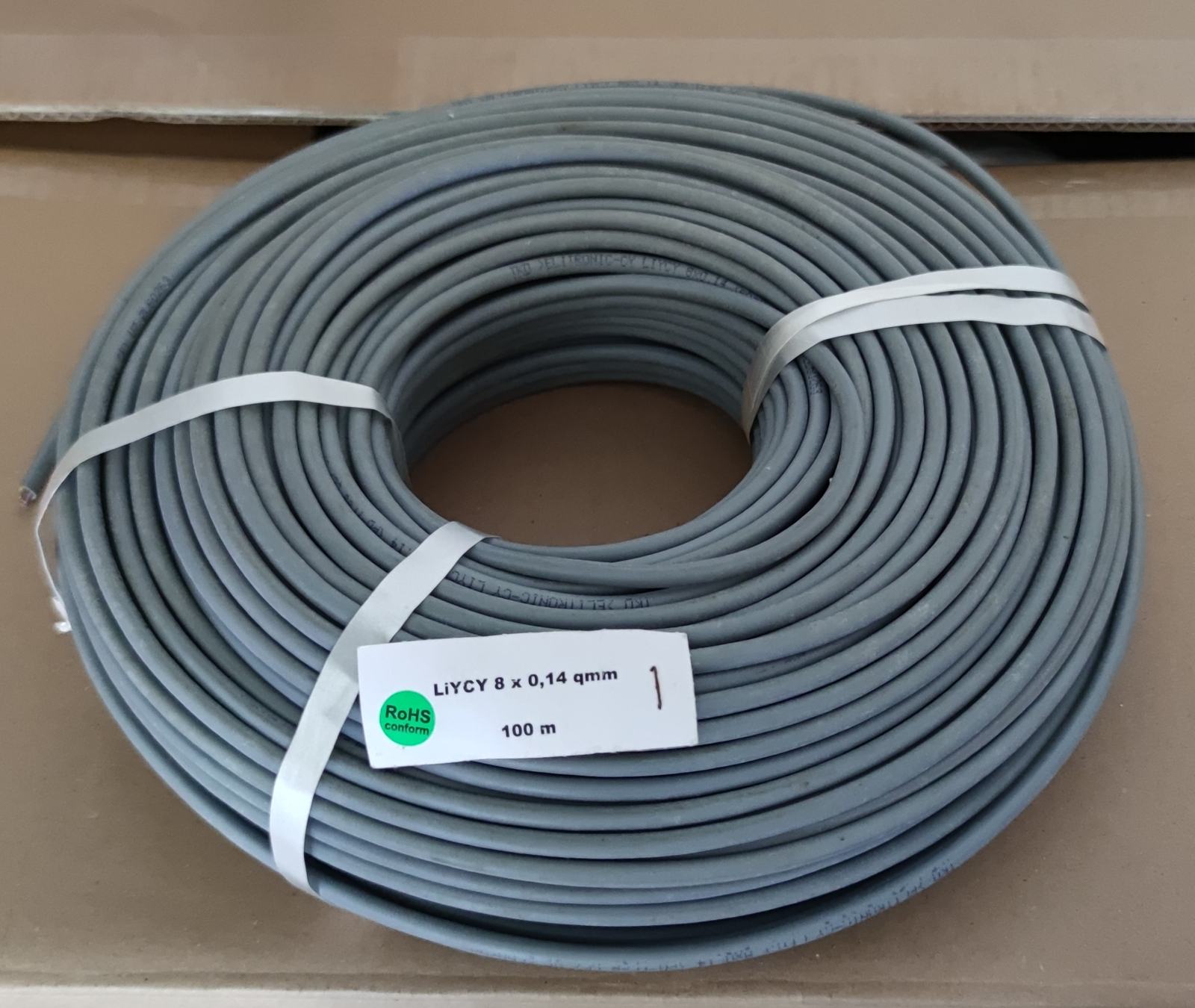 LiYCY kabel 8x0,14mm2