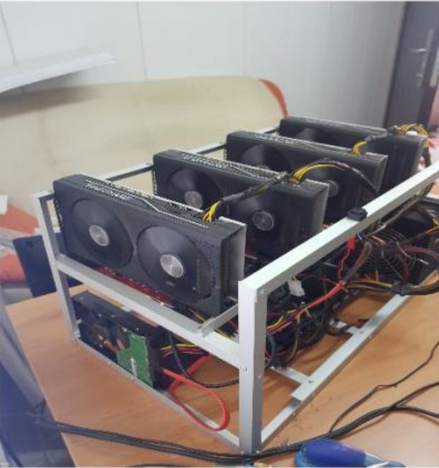 Mining rig 4 kom RX580 Pulse DUAL, 8GB DDR5, 256-bit