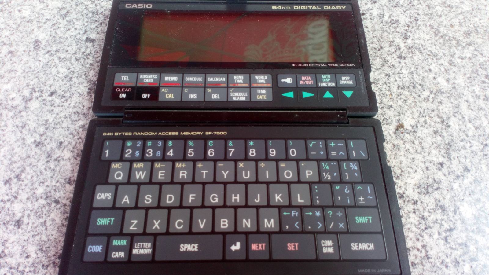 STARO DŽEPNO RAČUNALO - NOTEBOOK CASIO