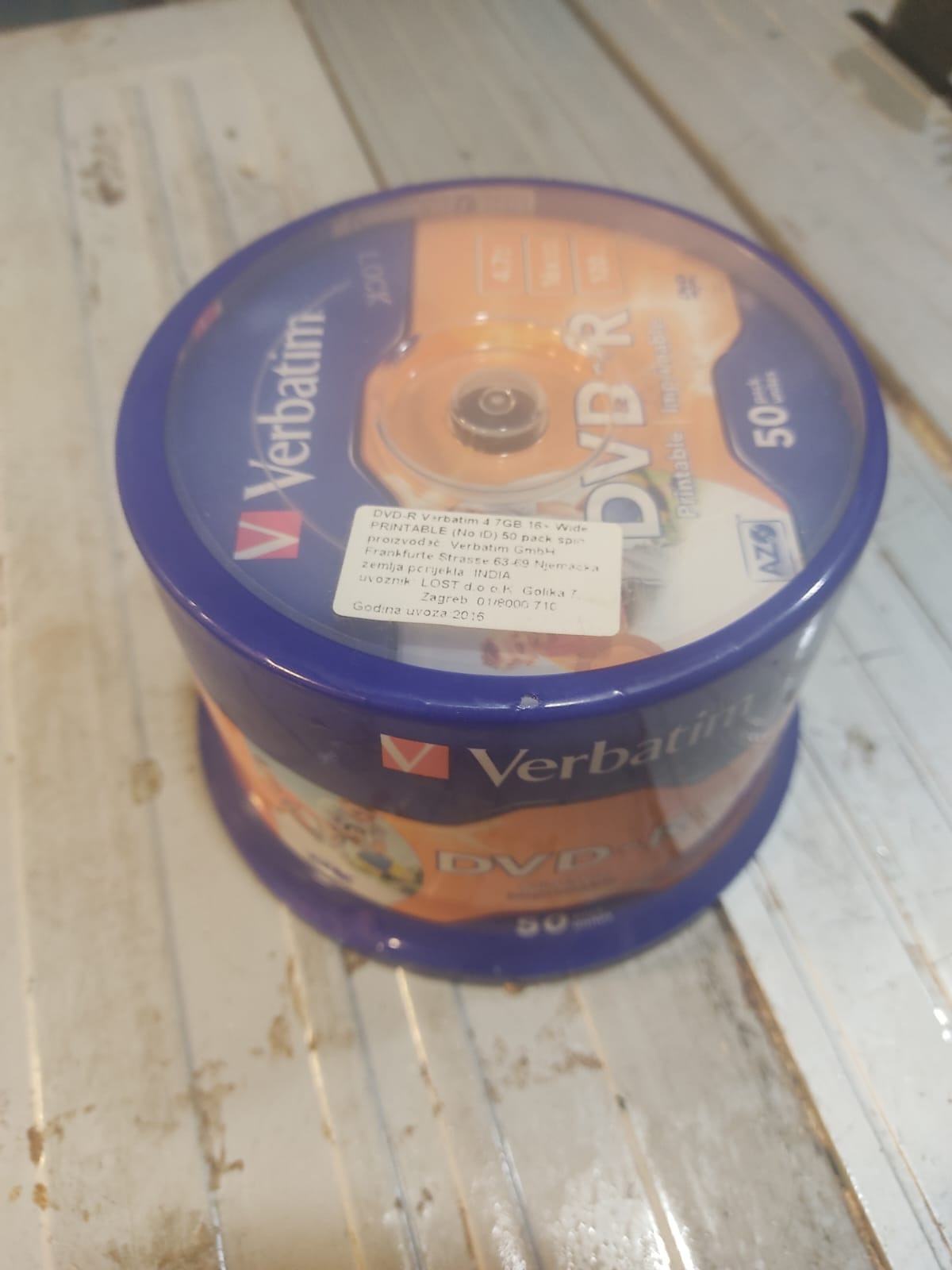 Verbatim DVD-R medij 16x 1/50 printable