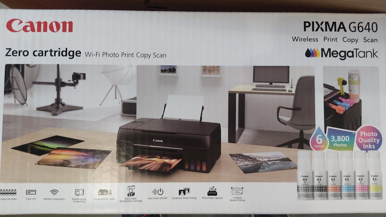 NOVO ZAPAKIRANO CANON Pixma G640 Photo CISS, printer/scanner/copier