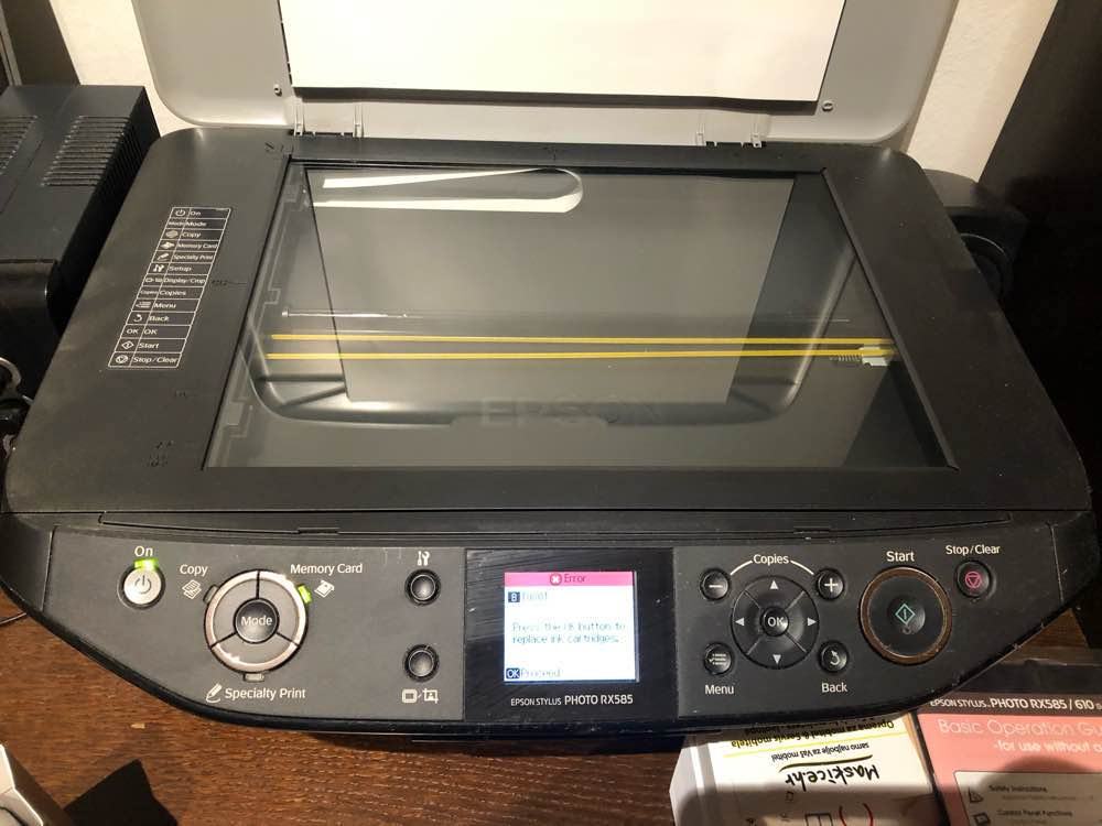 Epson Rx585 printer