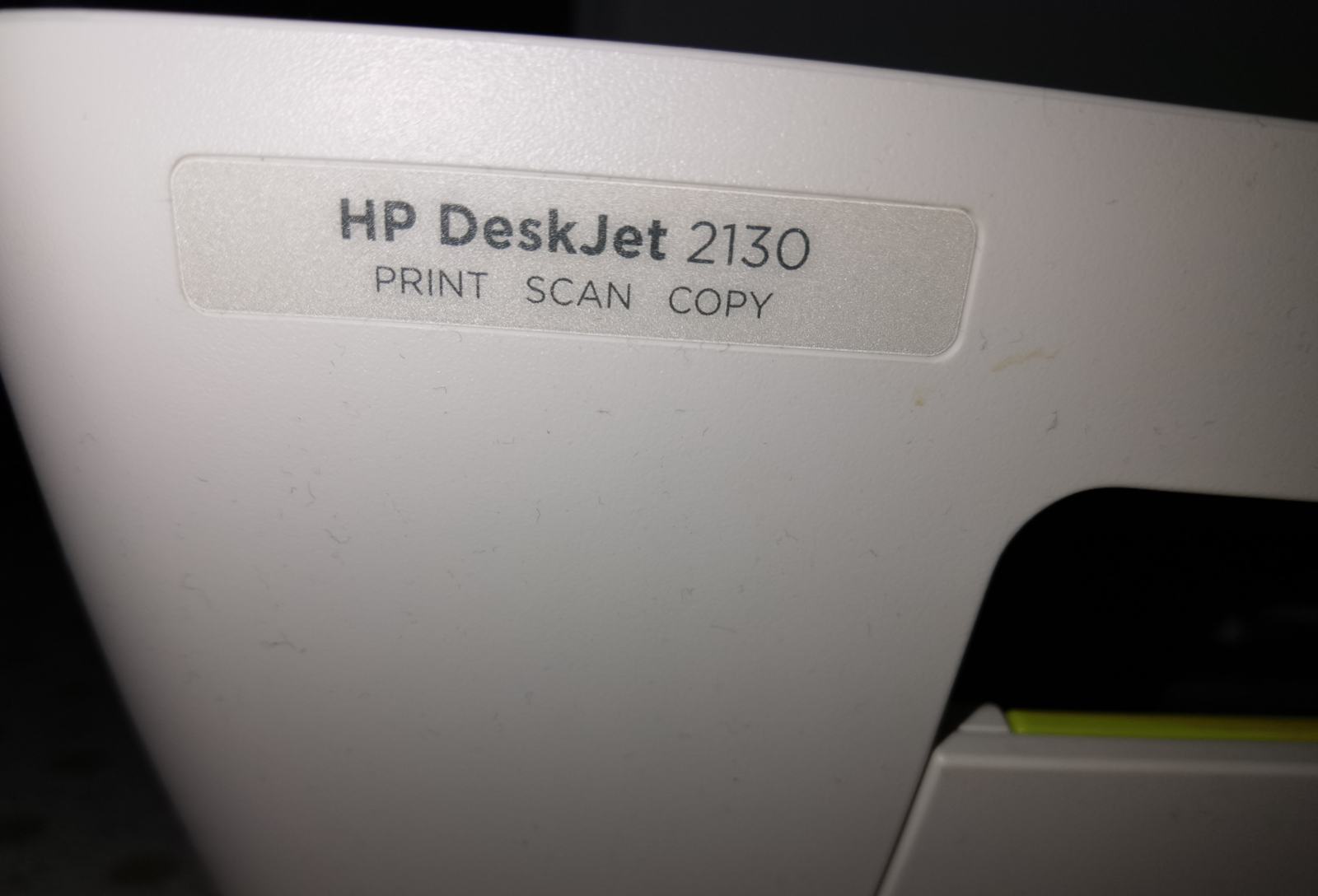 HP Deskjet 2130 print, scan, copy