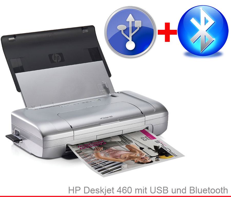 HP Deskjet 460 Mobile Printer series WiFi / BlueTooth Portable
