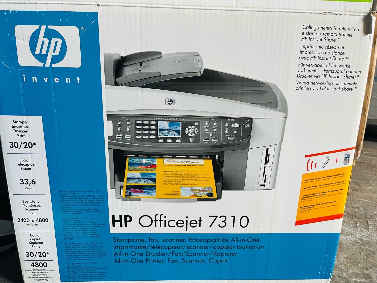 Printer HP 7310….novo….ink jet, novi,
