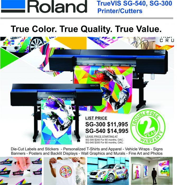 Roland TrueVIS SG-300 Printer/Cutter printer ploter KAO NOV