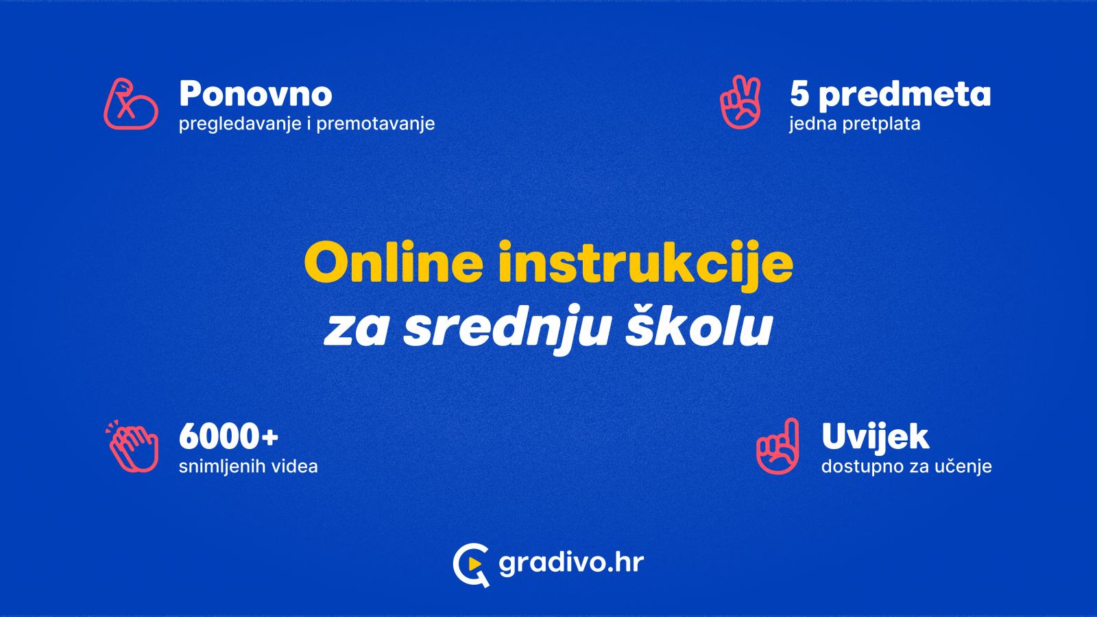 Online instrukcije - srednja škola