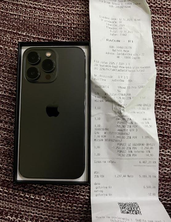 iPhone 13 pro space gray 128 GB