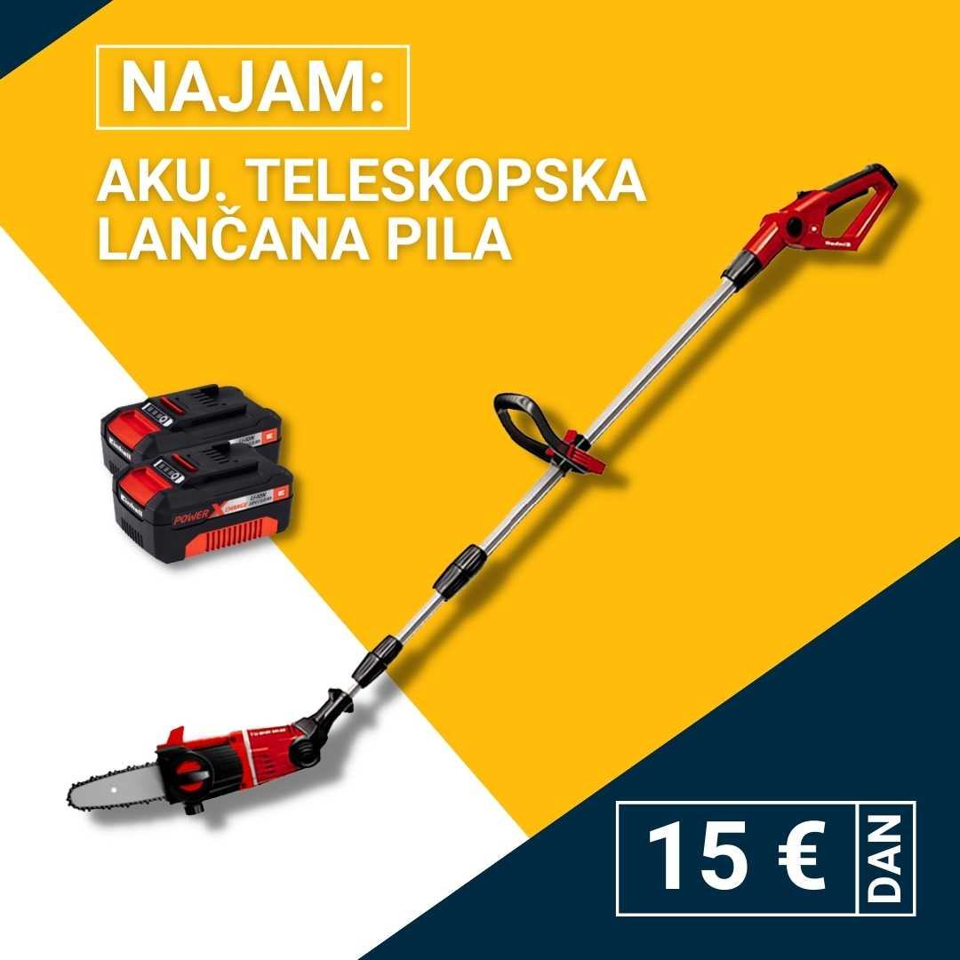 Najam teleskopske lančane pile