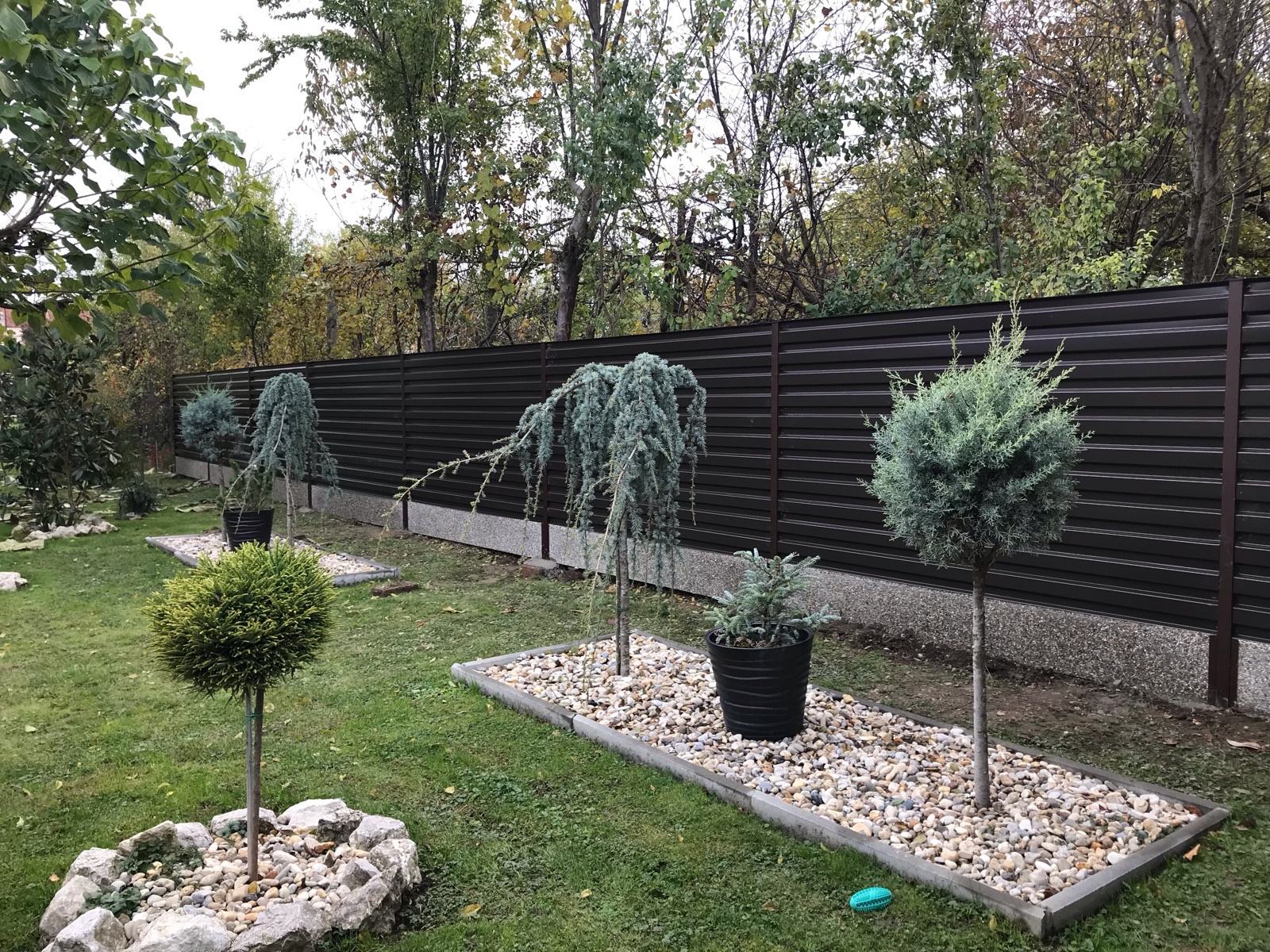 Moderne ograde sa parapetom od pranog kamena - proizvodnja i montaža