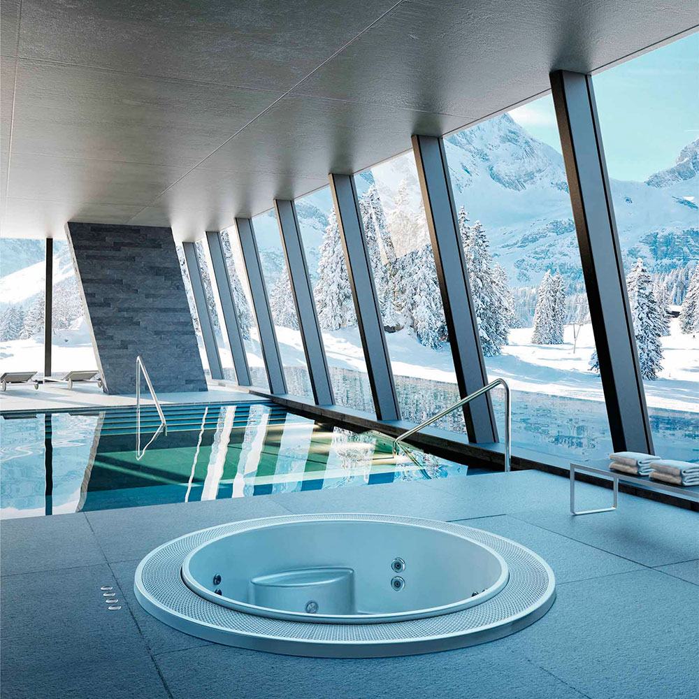 Hidromasažni bazen OF Spa 210 Glass 1989 Made In Italy - 4/5 osoba