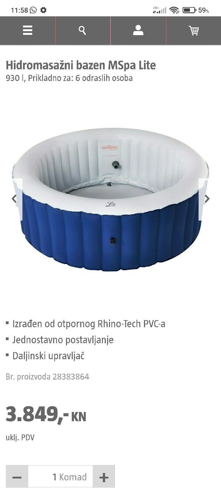 Jacuzzi MSpa Lite