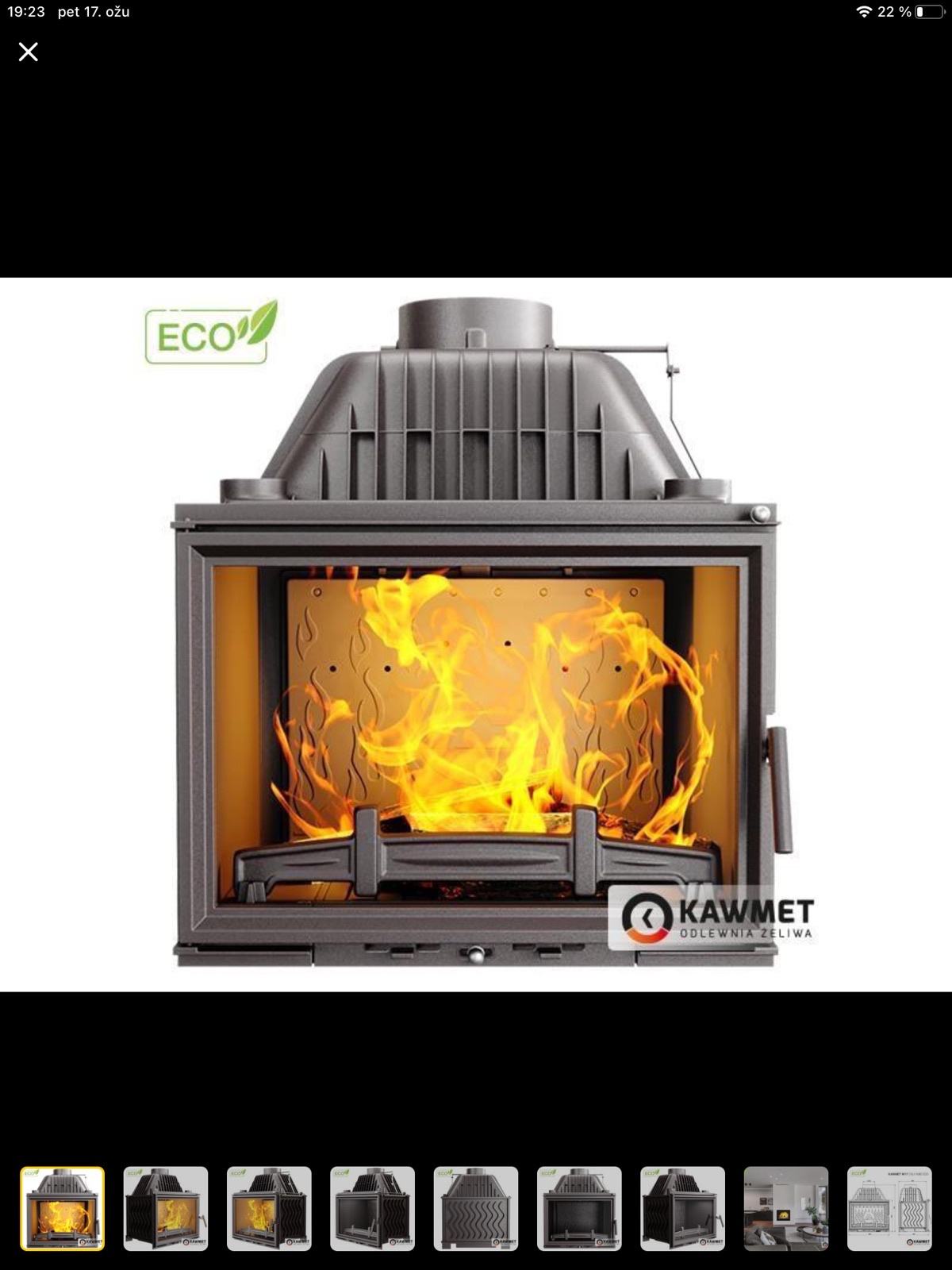 Gusani kamin ugradbeni za velike prostore