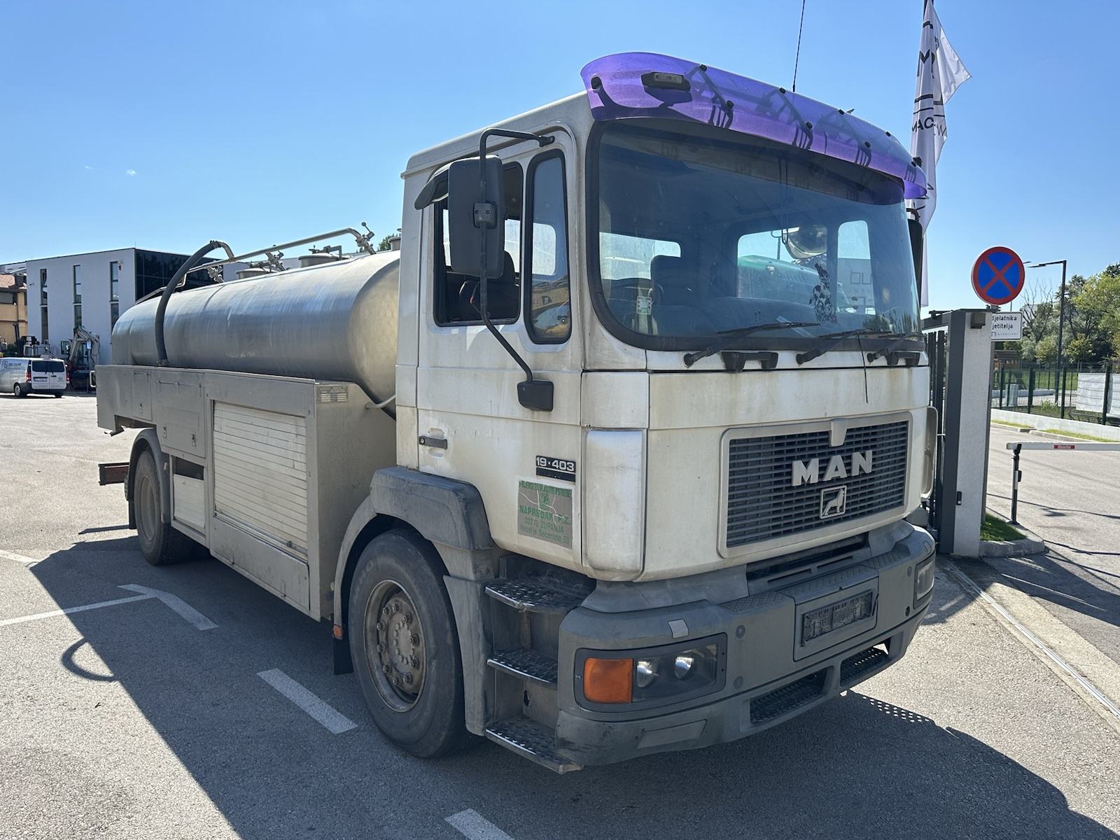 MAN 19.403 INOX CISTERNA ZA VODU MLIJEKO 10.000 lit, 1998 god.