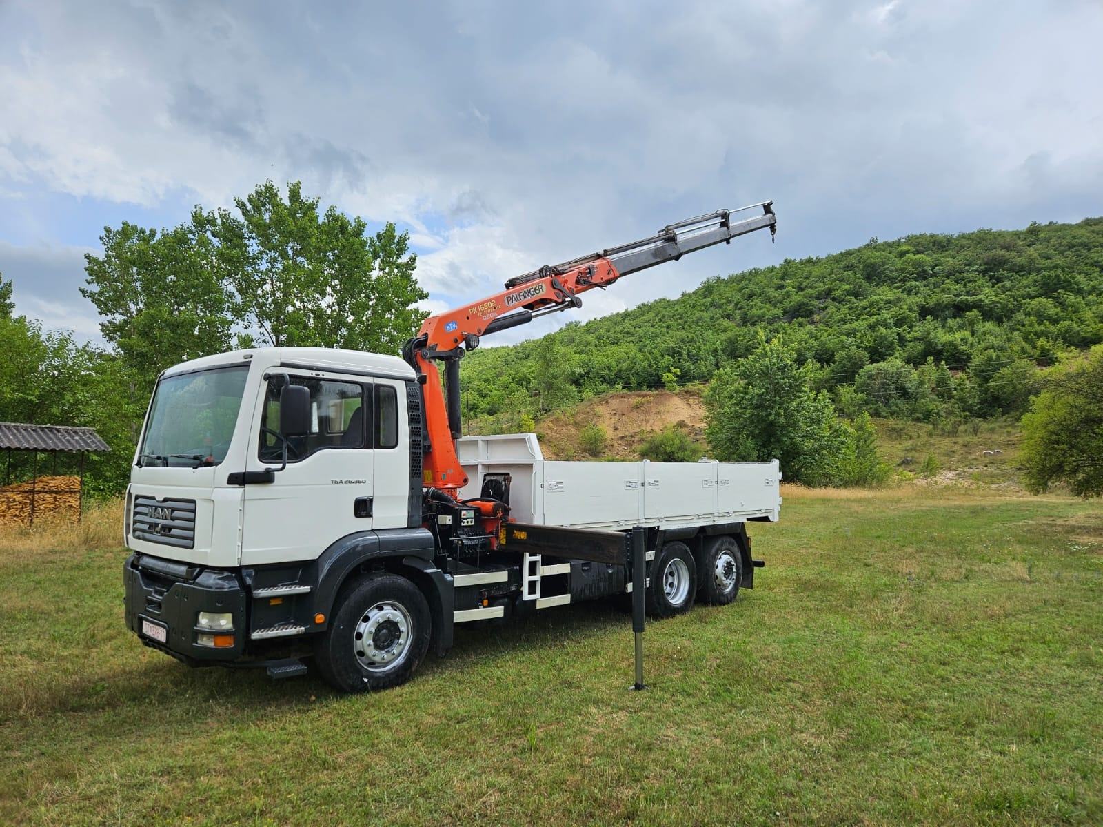 Man 26-360 tga kipper kran, 2003 god.