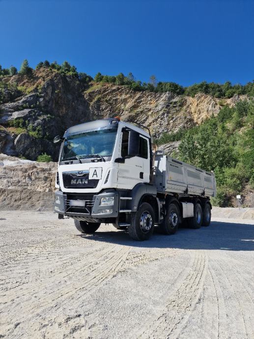 MAN TGS 35.460 8x4 BB, 3-strani kiper, Meiller, Bordmatic REG DO 07/25, 2018 god.