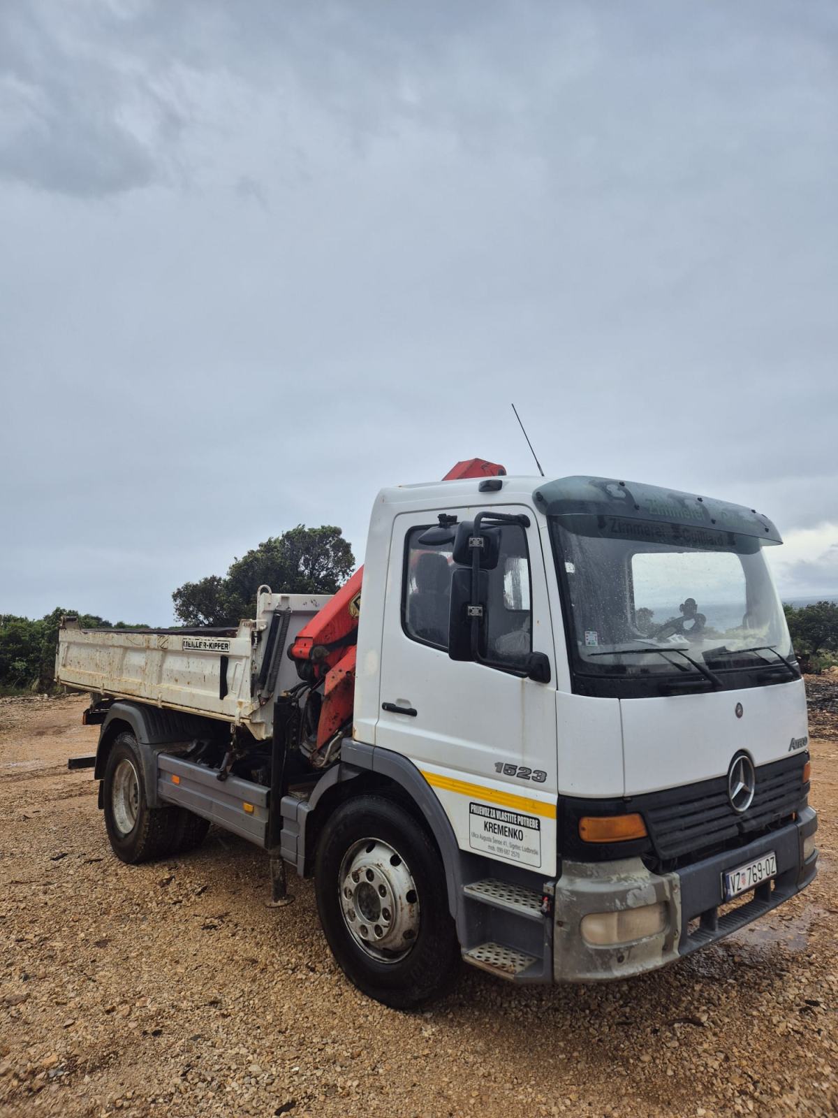 MERCEDES ATEGO 1523 KIPER KRAN PK 7501, 2004 god.