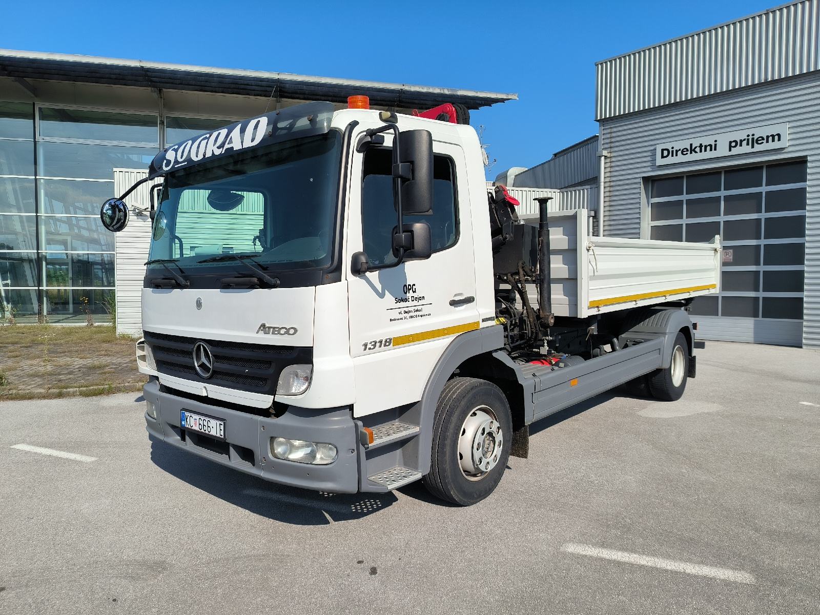 Mercedes-Benz Atego 1318 KIPER+KRAN, 2007 god.