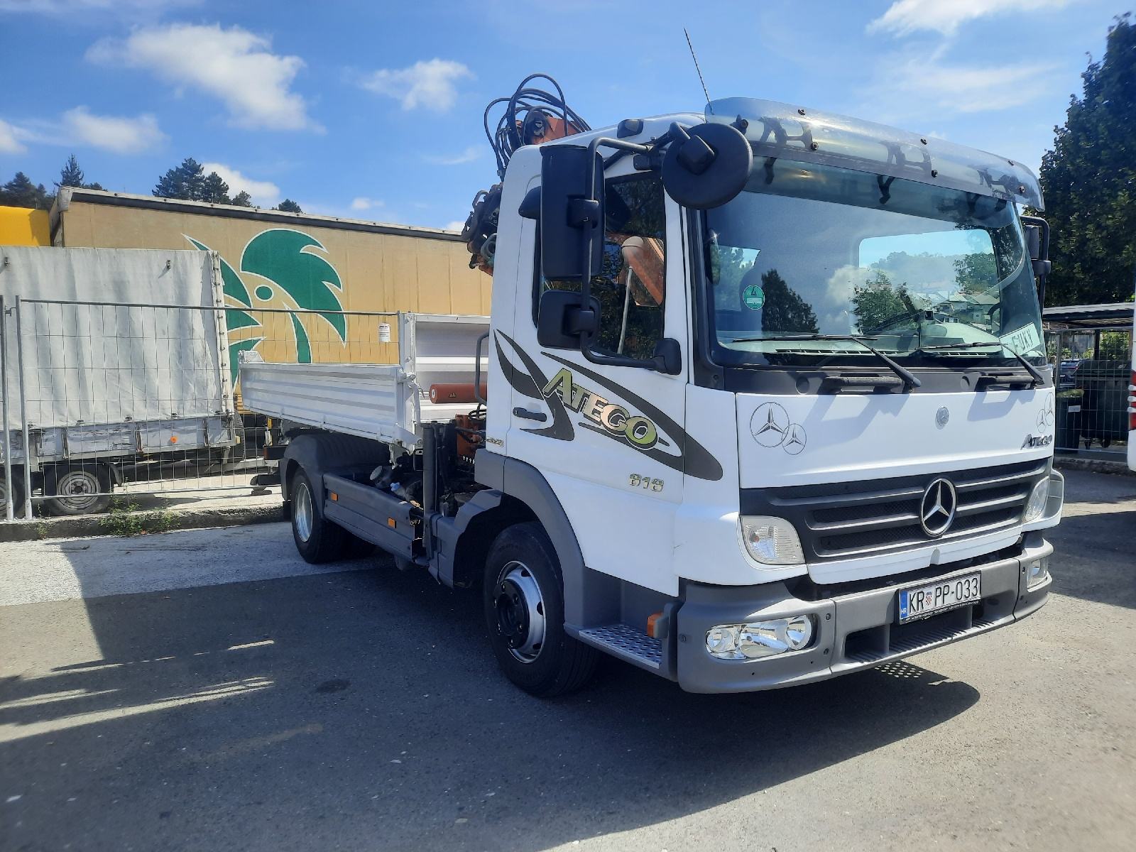 MERCEDES BENZ ATEGO 818 KIPER KRAN ATLAS, 2008 god.