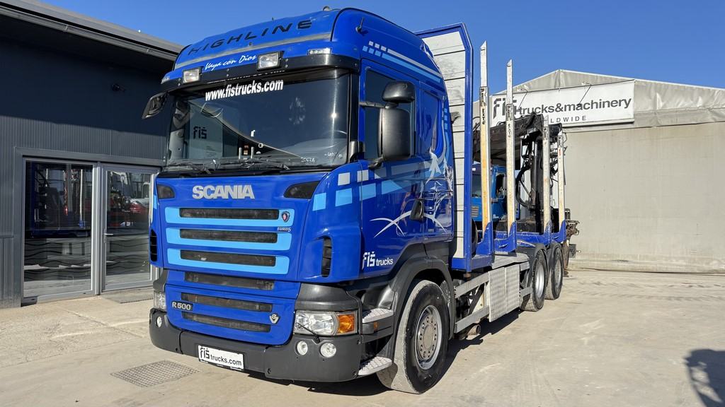 SCANIA R 500 LB 6X2 ŠUMARSKI KAMION - HIAB 145ZT-95A, 2008 god.
