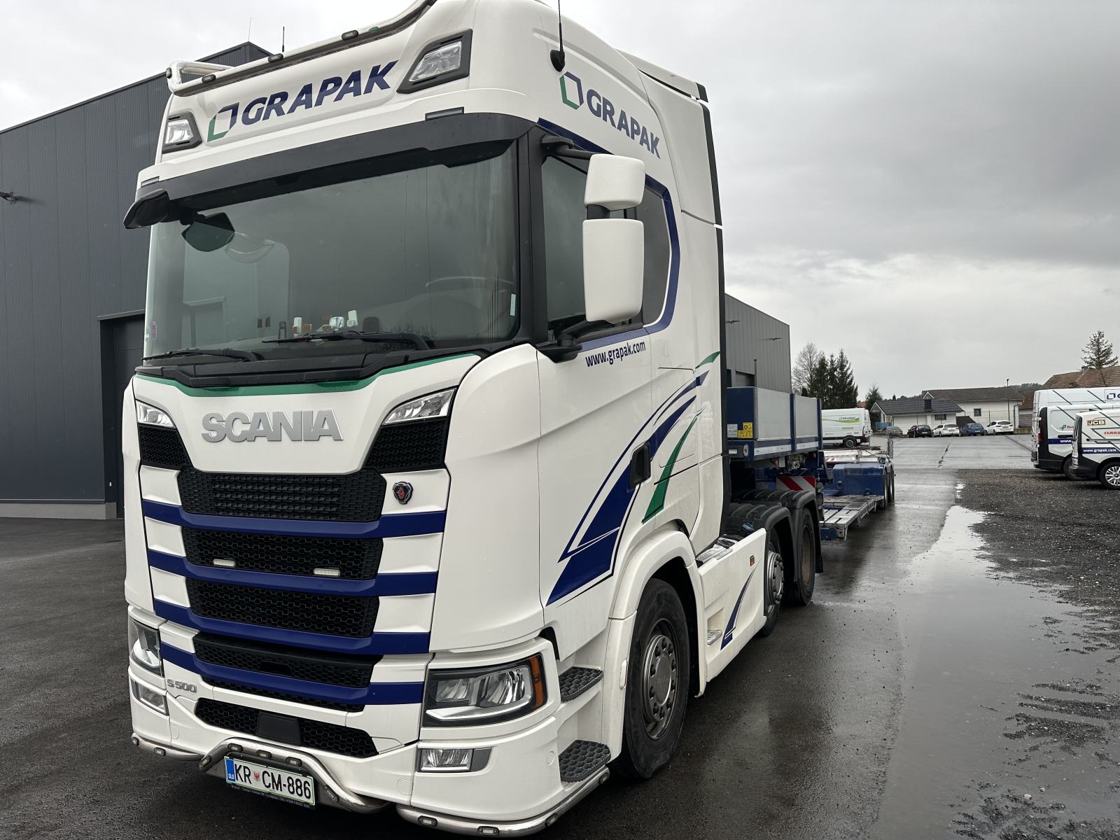 RABLJENI SCANIA S 500 TEGLJAČ, 2018 god.