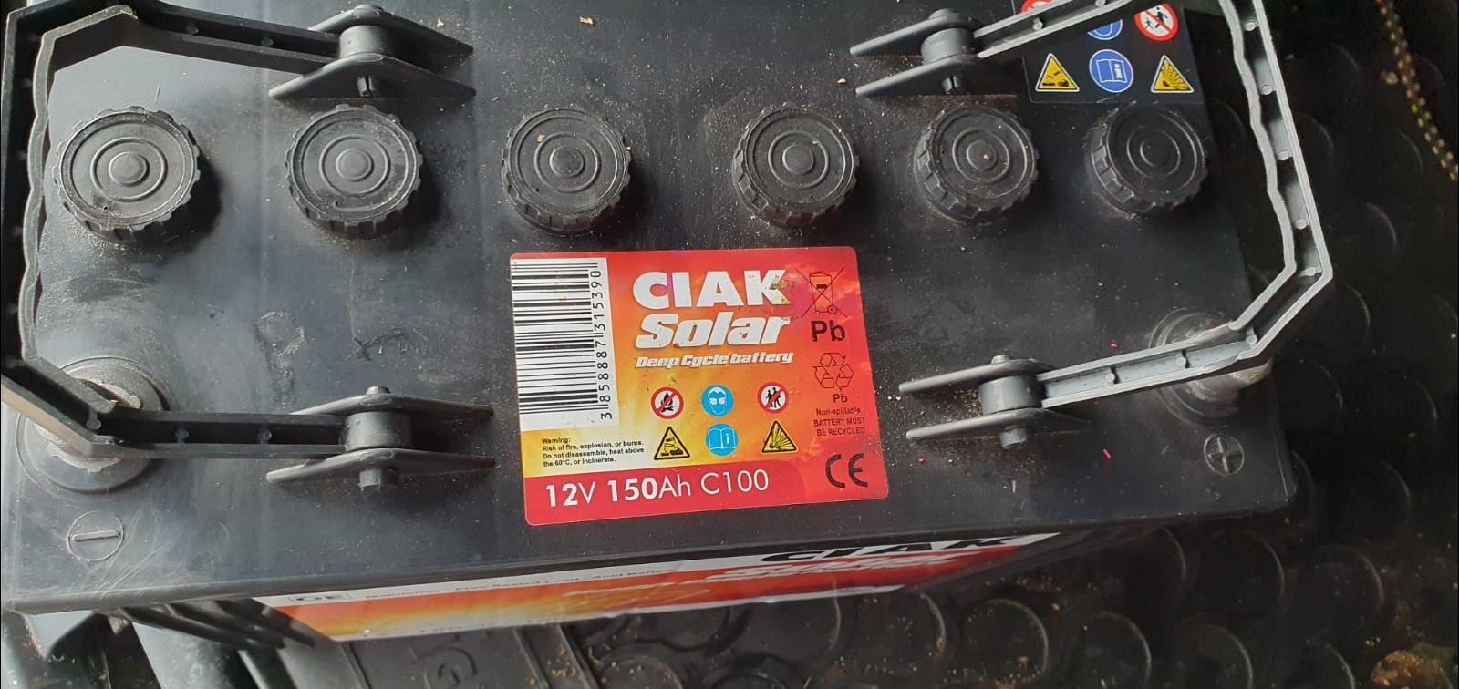 CIAK SOLARNI AKUMULATORI 12V 150Ah C100